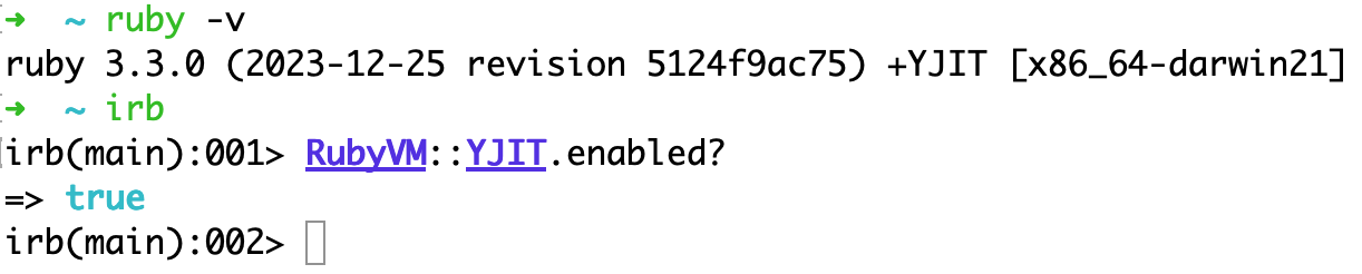 macOS 下正确安装 Ruby 3.3.0 + YJIT 步骤 - Ruby On Rails 实践教程 - 编程开发教程文档 - 长乐未央 macOS 下正确安装 Ruby 3.3.0 + YJIT 步骤 - Ruby On Rails 实践教程 - 编程开发教程文档 - 长乐未央